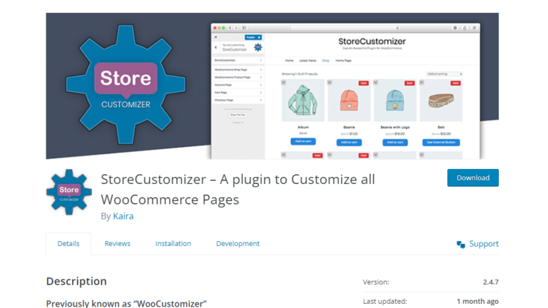 StoreCustomizer - WooKeeper