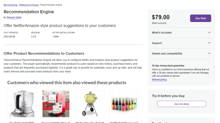 Recommendation Engine - WooKeeper