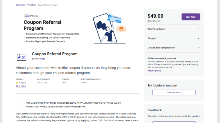 Coupon Referral Program - WooKeeper