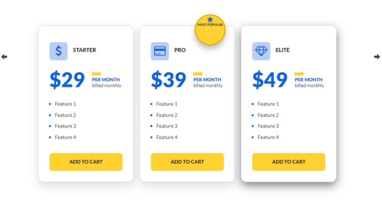 Easy Pricing Tables - WooKeeper
