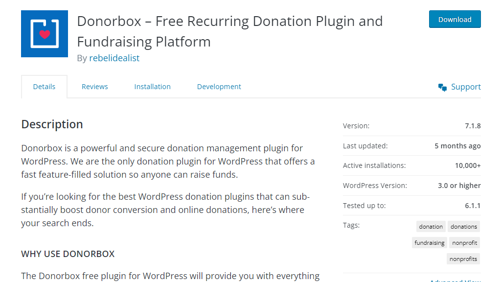 Donorbox Free Recurring Donation Form Wookeeper