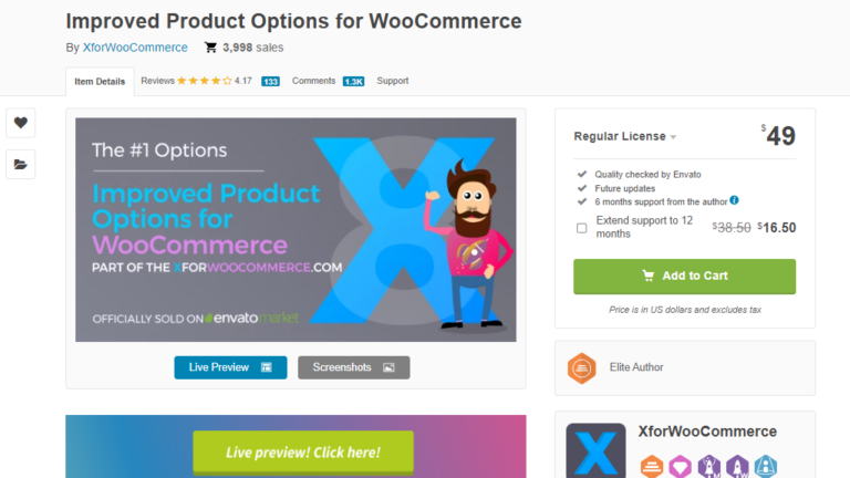 Improved Product Options for WooCommerce - WooKeeper