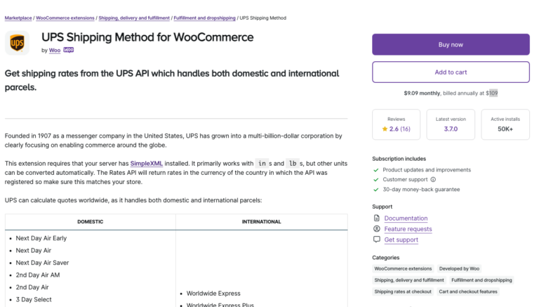 UPS Shipping Method for WooCommerce - WooKeeper